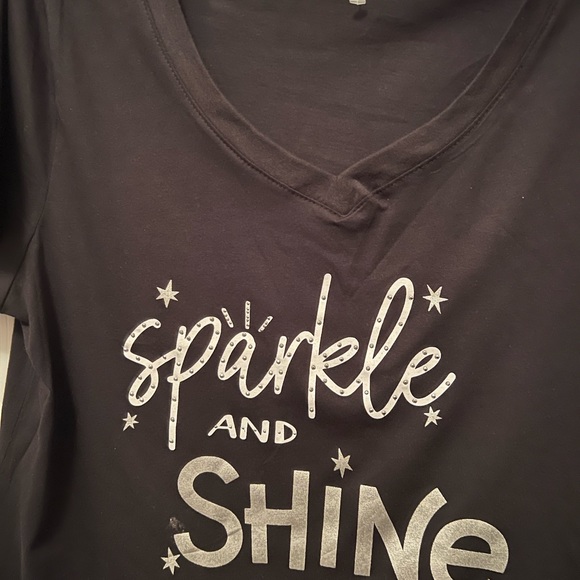 Tops | Sparkle And Shine Tee Shirt | Poshmark